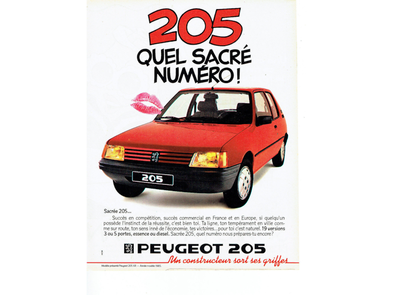 La PEUGEOT 205 fête ses 40 ans : un sacré numéro qui a de l’allure