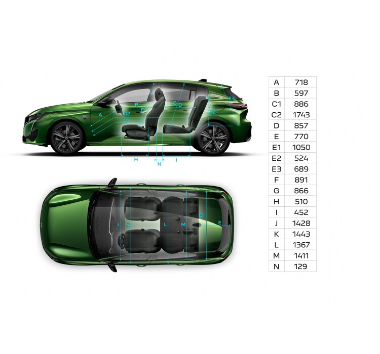 PEUGEOT 308 | Hybride, Hybride rechargeable ou Diesel | Berline